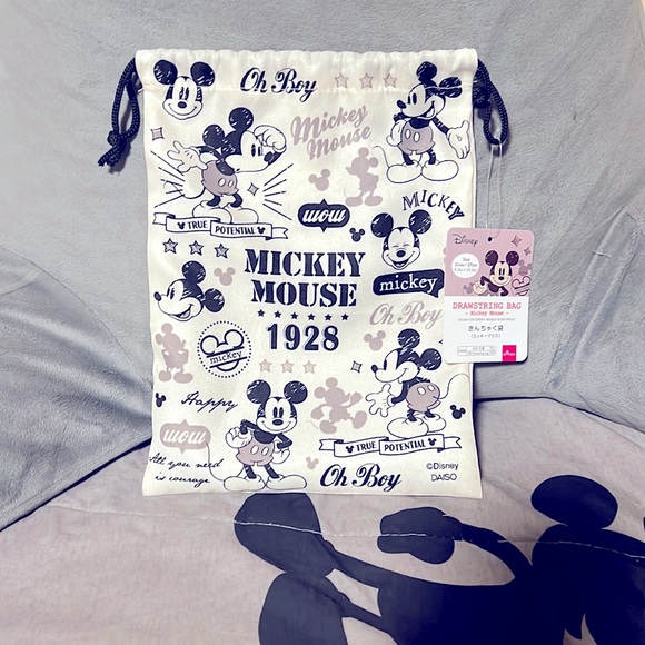 Disney Daiso | Bags | Mickey Mouse Drawstring Bag | Poshmark